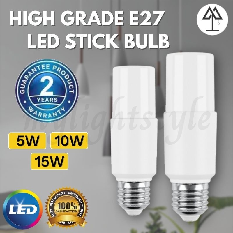 LED BULB 5W 10W 15W E27 MENTOL LAMPU SILING DOWNLIGHT TABLE LAMP WARM PAGAR GATE CEILING ...