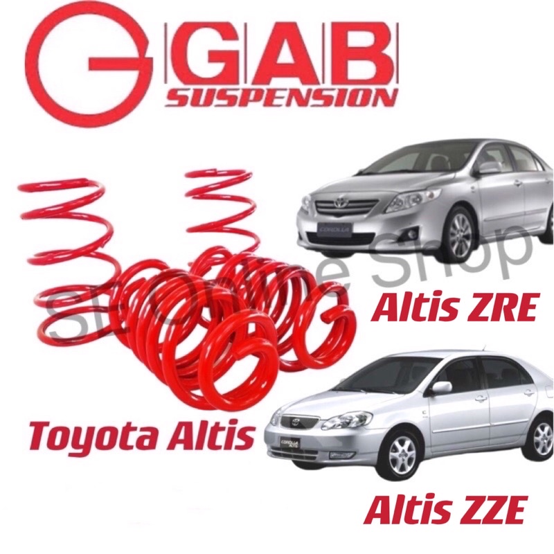 Original GAB Sport Spring Toyota Altis ZZE121 ZZE122,Altis ZRE141 ...