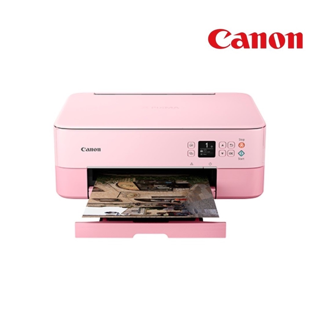 Canon PIXMA TS5370A (Black/ Pink/ Green) Compact Wireless Photo All-In ...