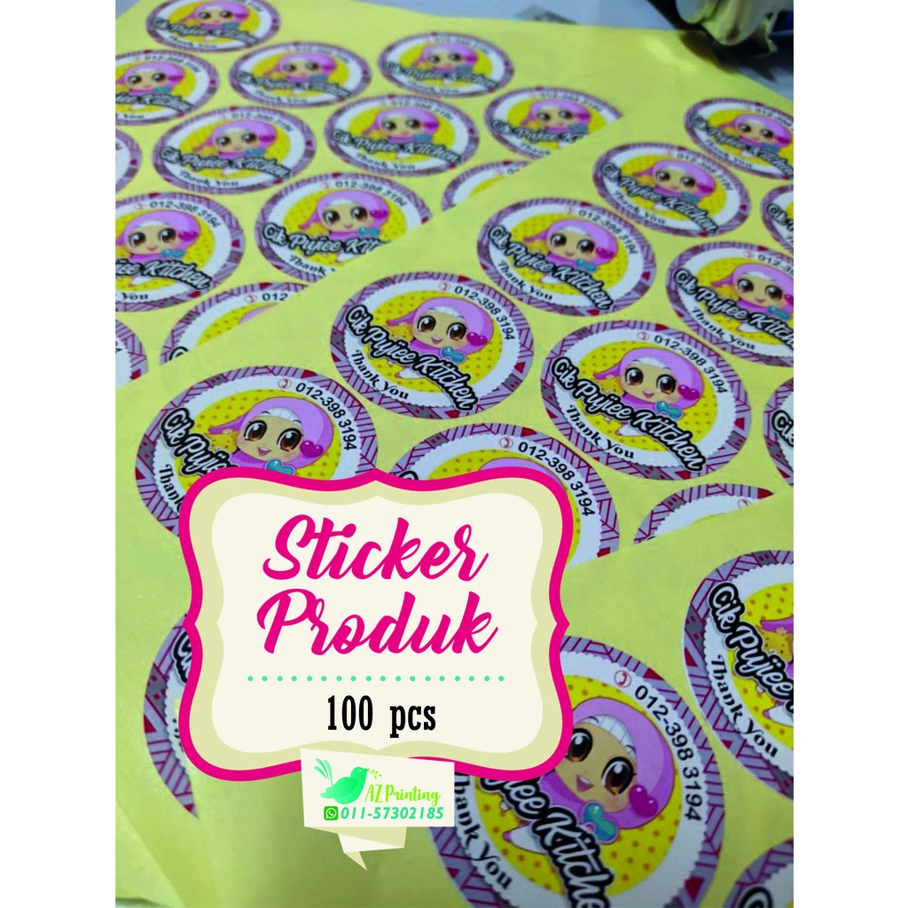 Sticker Produk / Bisnes Murah!! (100 pcs) | Shopee Malaysia