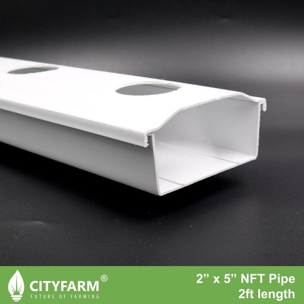 2" x 5" NFT Channel with Removable Cover For DIY Hydroponics Pipe ...