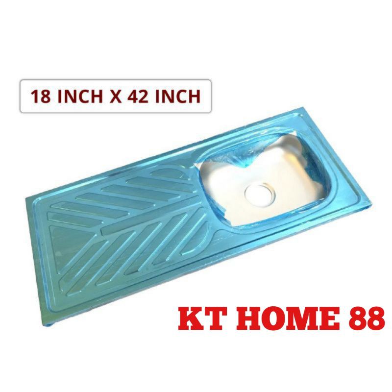 18" X 42" Stainless Steel Sink, Single Bowl Set Kitchen Dish Washer ...