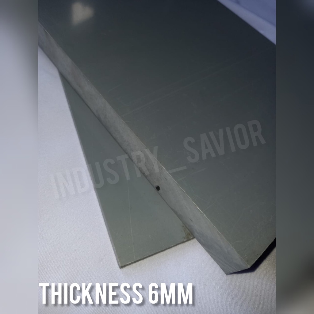 Polyvinyl Chloride (PVC) Sheet Grey Thickness 6mm, Width 100mm | Shopee ...