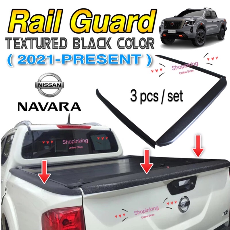 Nissan Navara Rear Tail Gate Rail Guard Bedliner Cover 2021 -PRESENT ...