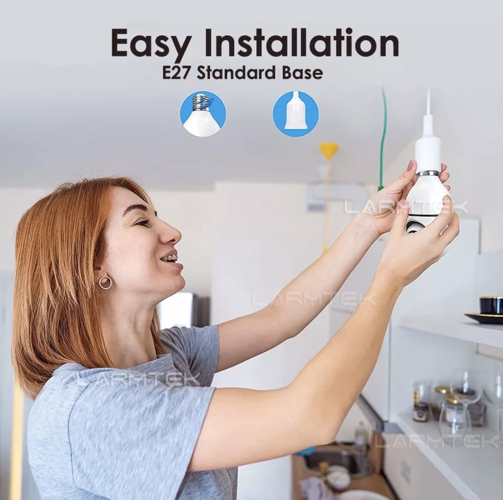 CareCam Pro 3MP 1296p E27 Bulb Socket Type PTZ Wireless Wifi CCTV ... CareCam Pro 3MP 1296p E27 Bulb Socket Type PTZ Wireless Wifi CCTV ...