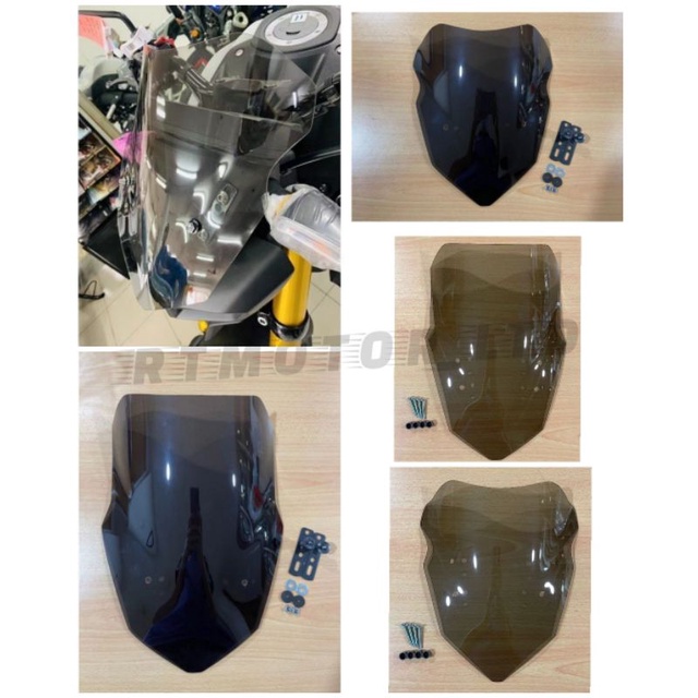 YAMAHA MT15 MT 15 WINDSHIELD COWLING VISOR CAP COWLING WITH BRACKET AND ...