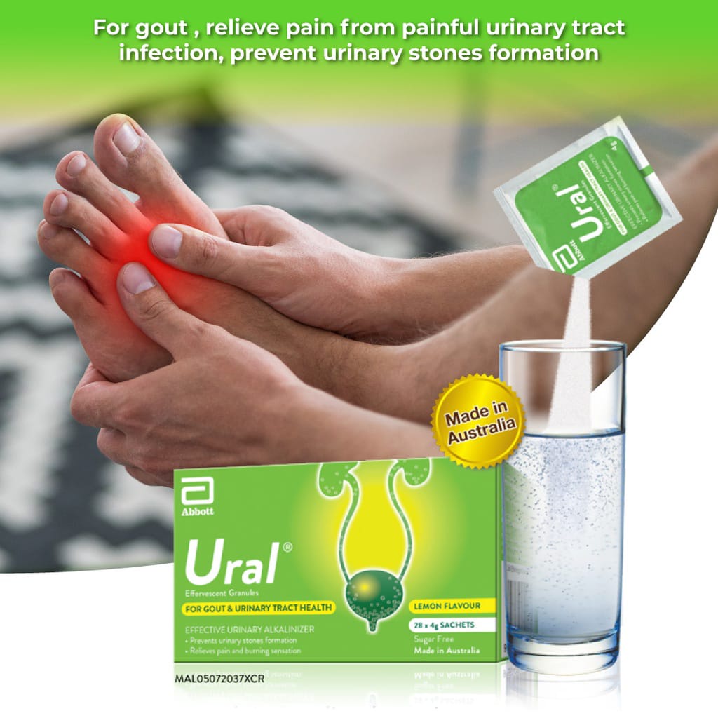 Ural Effervescent Granules 28's For Gout and Urinary Tract Health ...