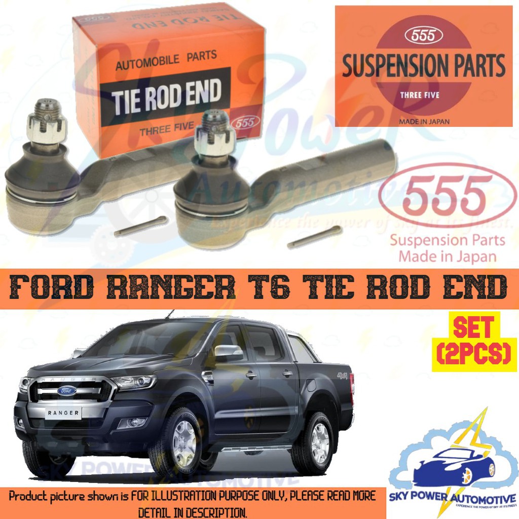 FORD RANGER T6 555 JAPAN BRAND STEERING TIE ROD END (SET 2PCS) | Shopee ...
