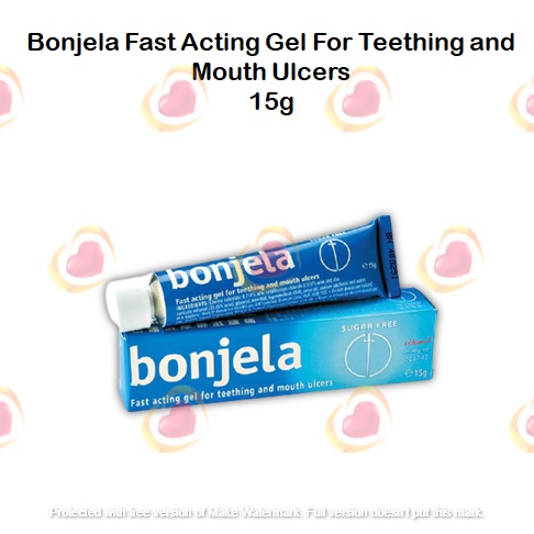 Bonjela Fast Acting Gel For Teething and Mouth Ulcers 15g [Exp: 4/26 ...