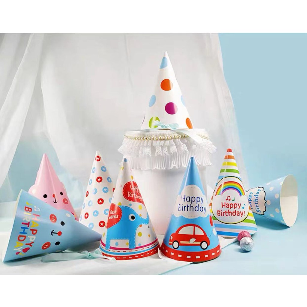 TF.Happy Birthday Hats Kids & Adults Topi Happy Birthday Party Decor ...