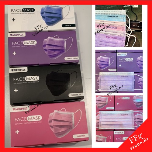 FFz 💕READY STOCK💕 Mediplus Three Ply Mask 50pcs Mediplus 3 ply ...