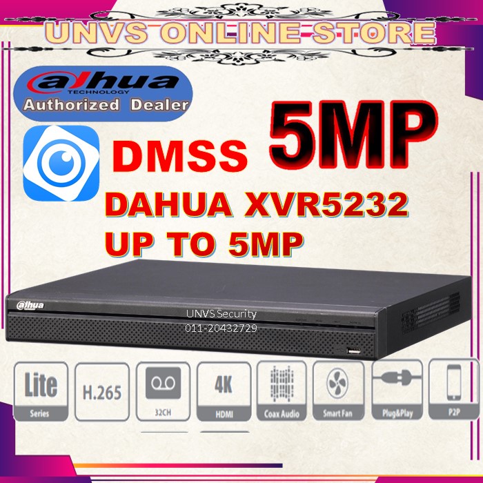 Dahua DH-XVR5232AN-I3 32 Channel DVR 32CH Full HD 5M-N 1080P VGA/HDMI ...