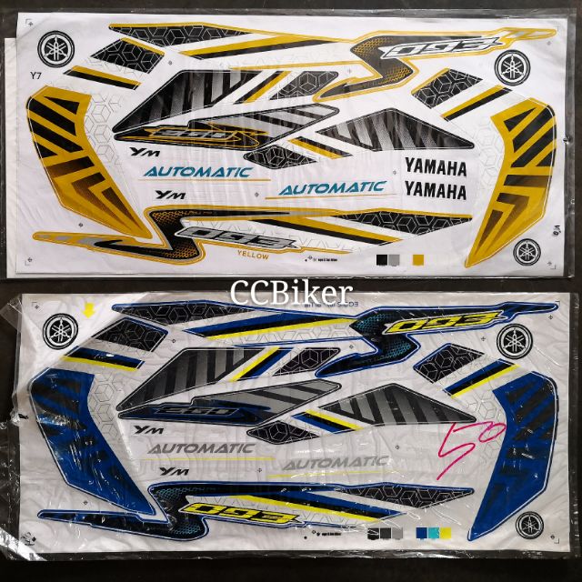 Yamaha EGO S Egos (9) YM Jet-FI Fuel-Injection Body Sticker | Shopee ...