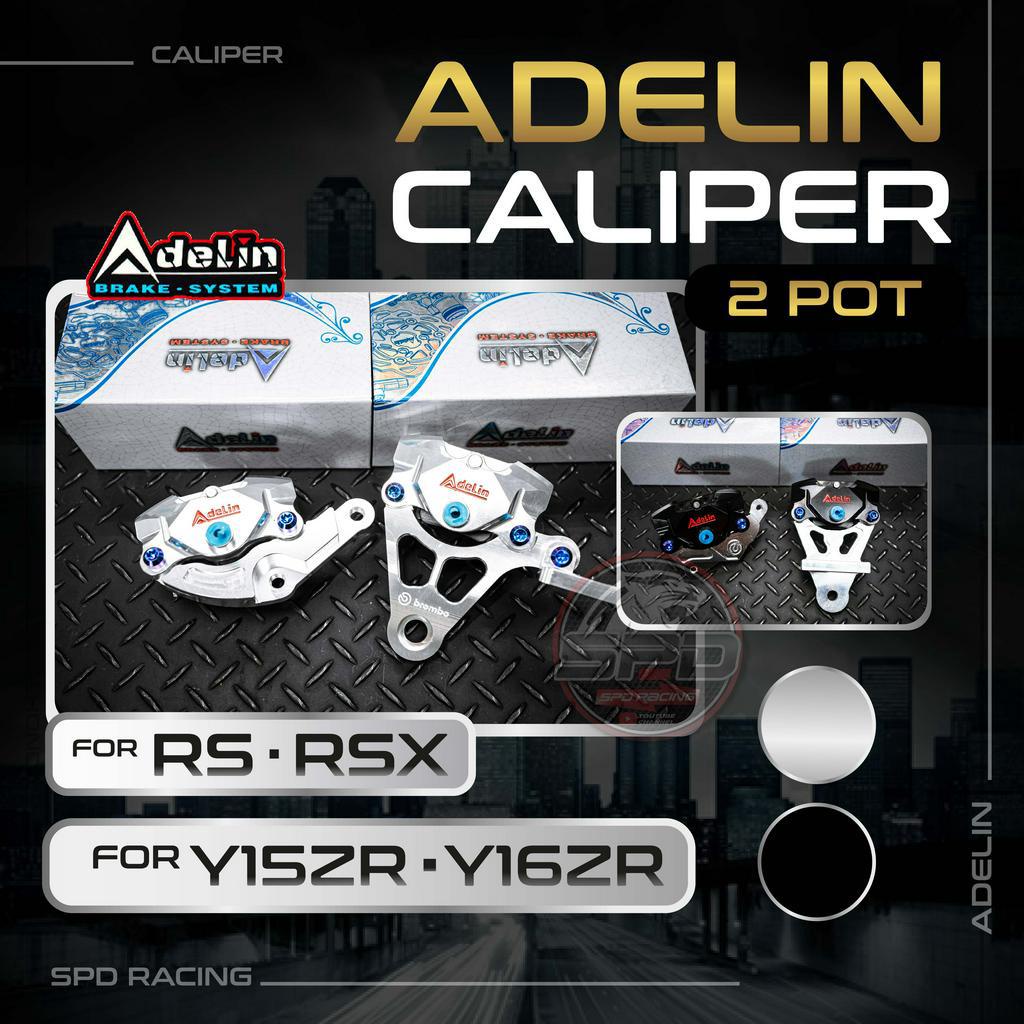 Y15 /Y16 / RS150 /RSX150 ｜Brake Caliper Adelin Set with Bracket (2 POT ...