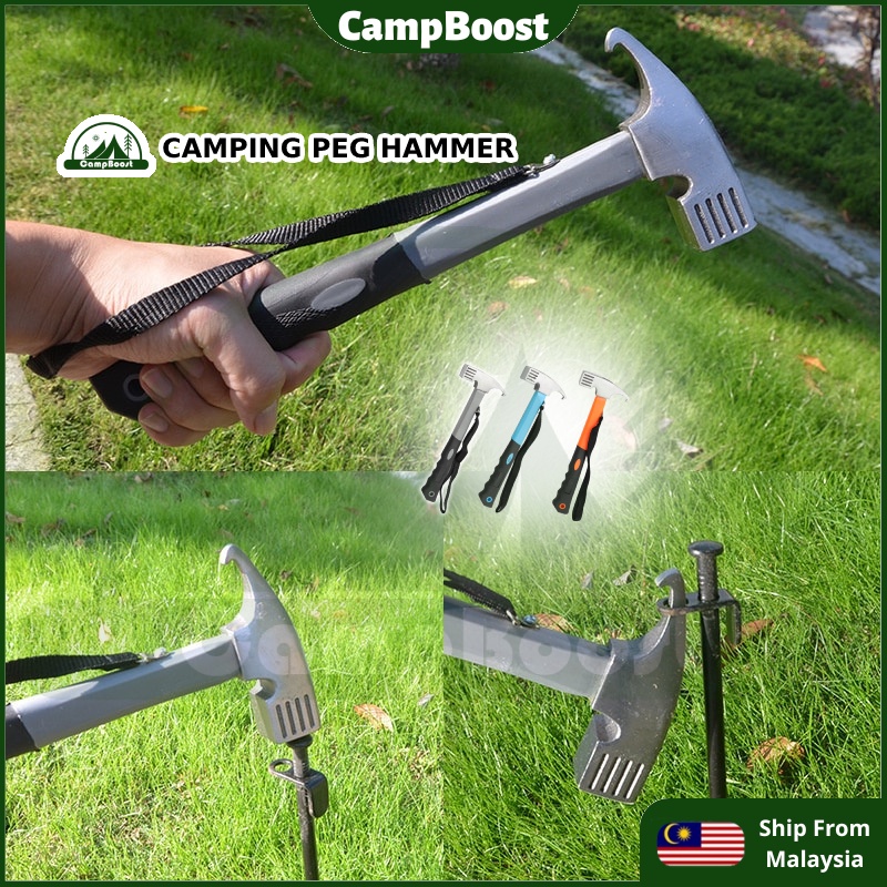CampBoost Multifunction Outdoor Camping Hammer Stainless Steel Tent ...