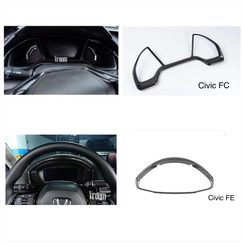 Honda Civic FC Civic X / Civic FE Meter Cover Carbon Lining Meter Frame ...