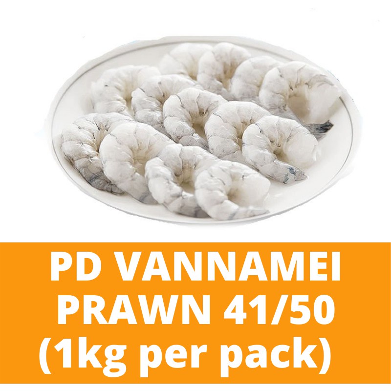 PD Vannamei Prawn Size 41/50 (1kg) 无尾虾仁 Sung Tao Frozen Seafood Shrimp ...