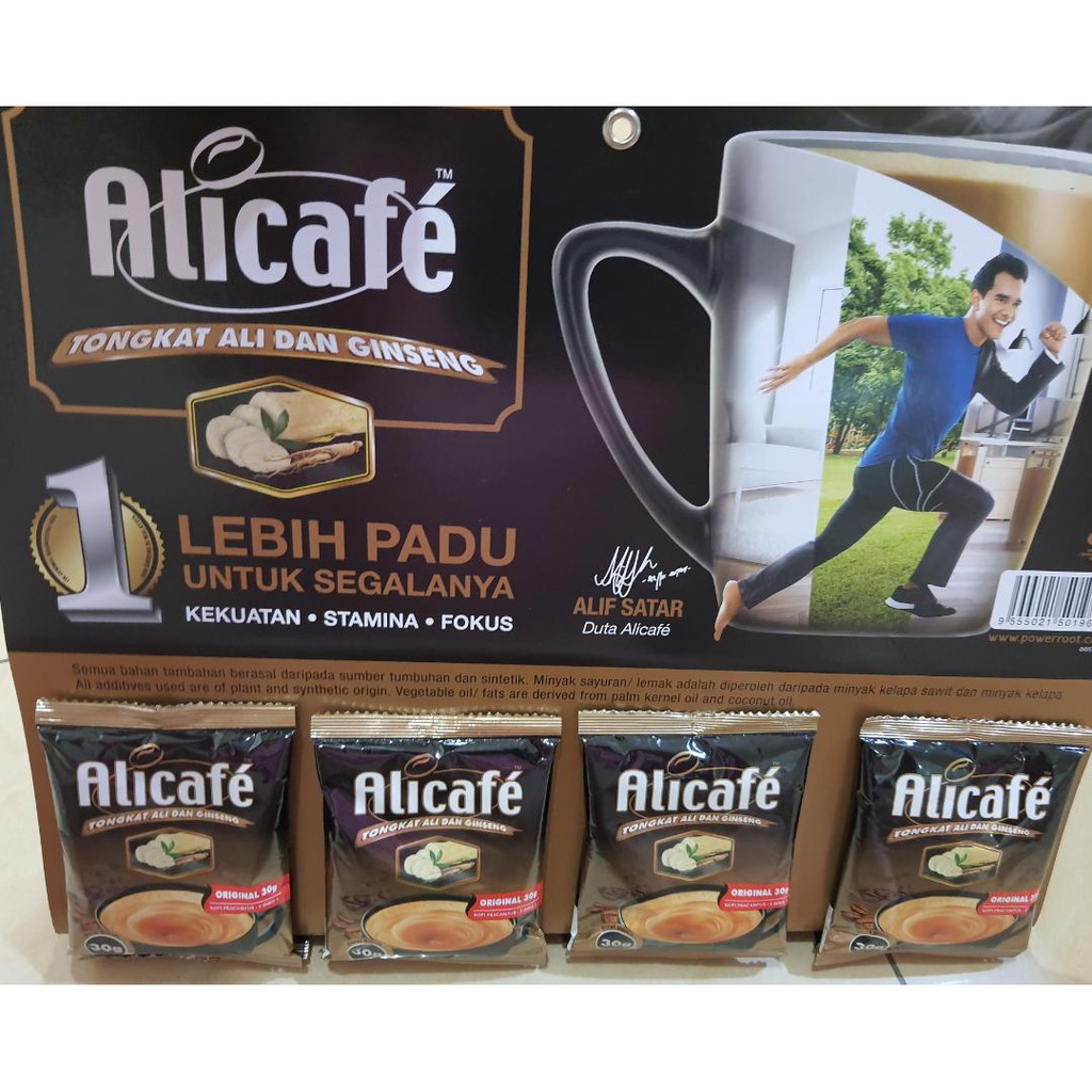 ALI CAFE Tongkat Ali Dan Ginseng ( 30g x 4pkt ) | Shopee Malaysia