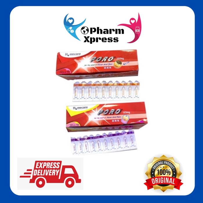 Poro Suppositories 10's 125mg/ 250mg | Shopee Malaysia