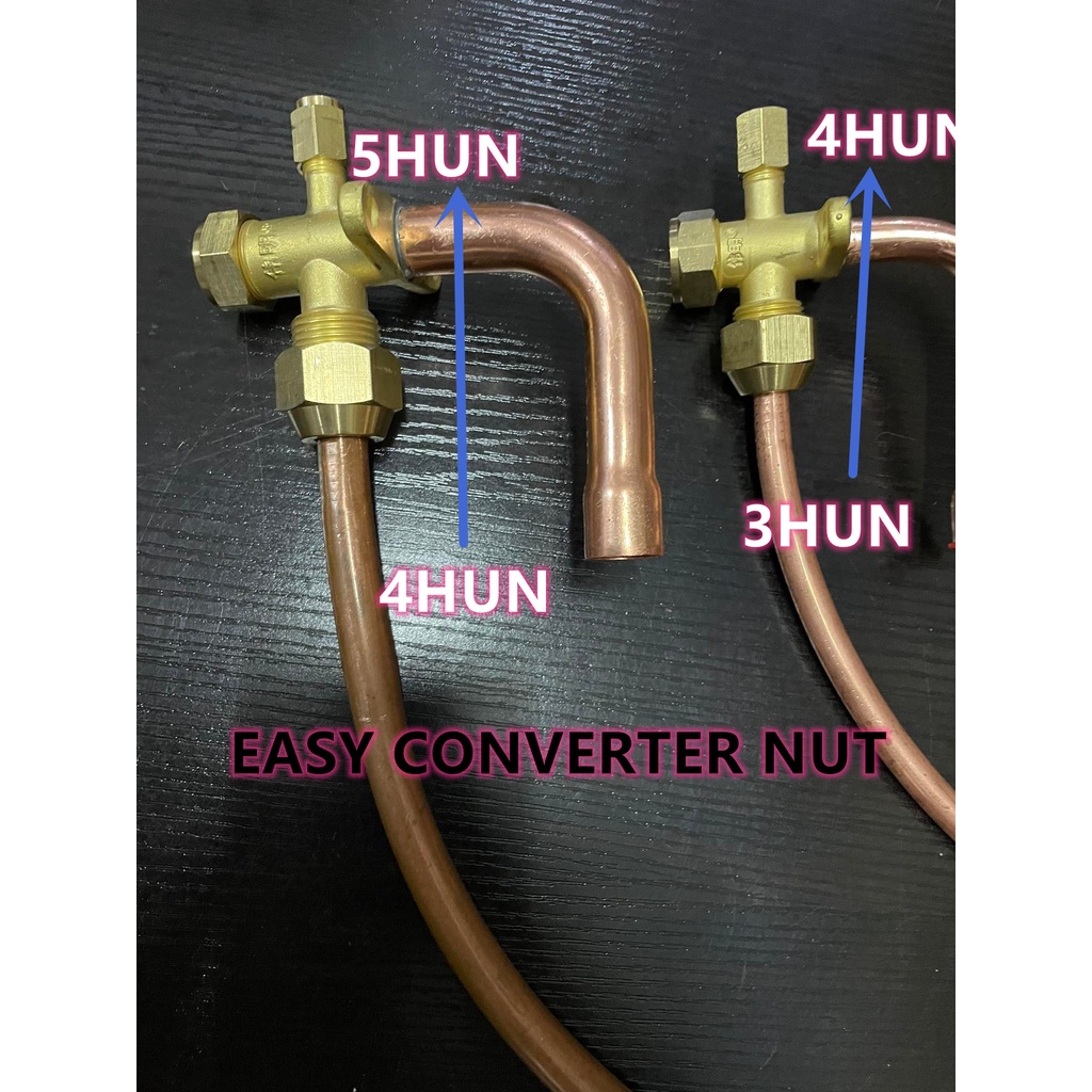REDUCES COPPER PIPE 4HUN TRANSFER TO 5HUN SKRU NUT / PAIP TEMBAGA 3HUN ...