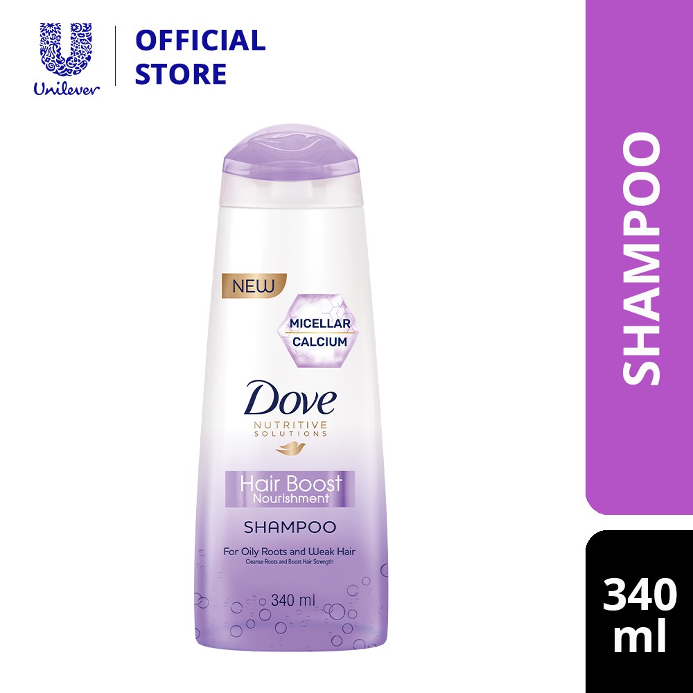 Dove Micellar Shampoo Hair Boost Nourishment 330ml | Shopee Malaysia