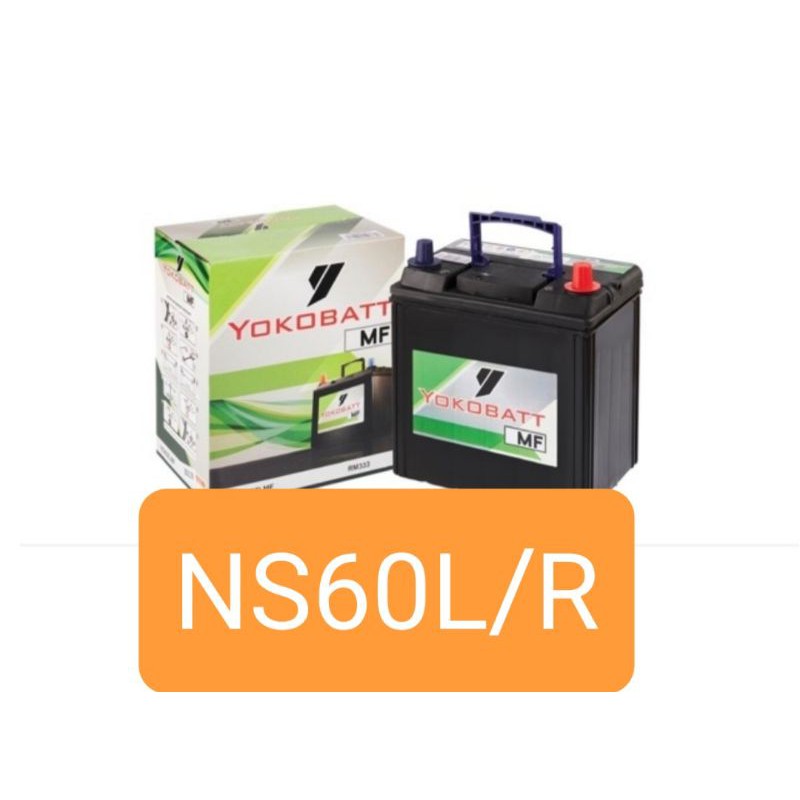 (YOKOHAMA-YOKOBATT)CAR BATTERY MF NS60 NS60L NS60RS 46B24L 46B24R ...