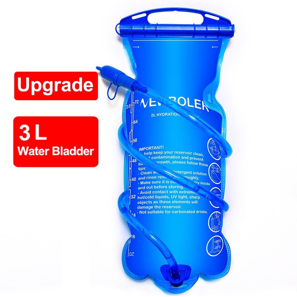 NEWBOLER 1L/1.5/2L/3L Water Bladder TPU BPA-Free 500ml Foldable Soft ...