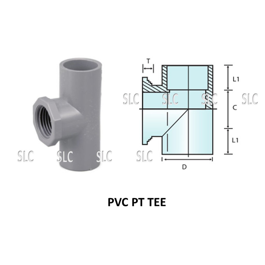 PVC Pipe Fitting 15mm 20mm 25mm Socket, Tee, Elbow, Plug, End Cap, Tank Connector, Valve PT ...