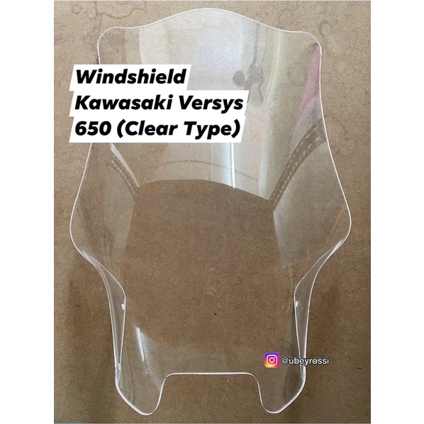 WINDSHIELD VERSYS 650 2010-2014 CLEAR WINDSHIELD VERSYS 650 KAWASAKI ...