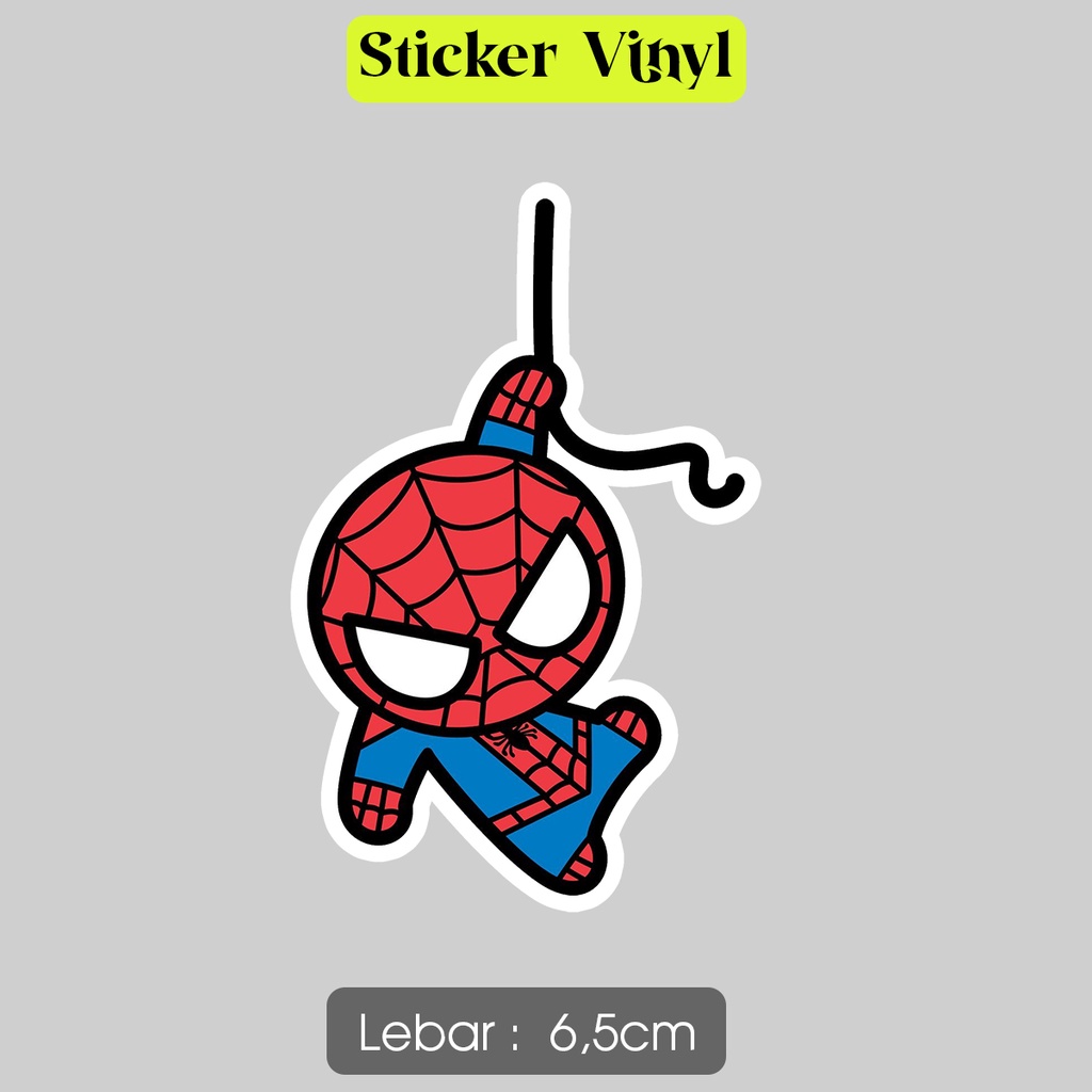 Spiderman Swinging Spidey Peter Parker Sticker Waterproof Vinyl Sticker ...