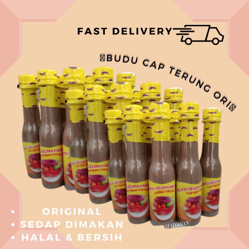 BUDU SELERA KAMPUNG CAP TERUNG 💯 ORI (150 ML)[12 BOTOL] | Shopee Malaysia
