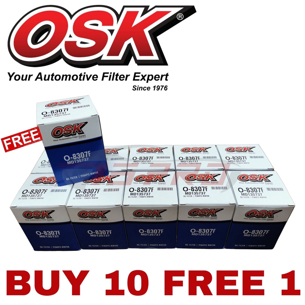 Osaka (OSK) O-8307 Oil Filter-Inspira Exora Perdana Waja Preve Saga ...