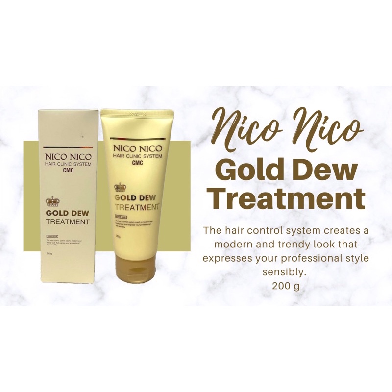 Nico Nico Hair Clinic System CMC Gold Dew Treatment (200 g) | Shopee ...