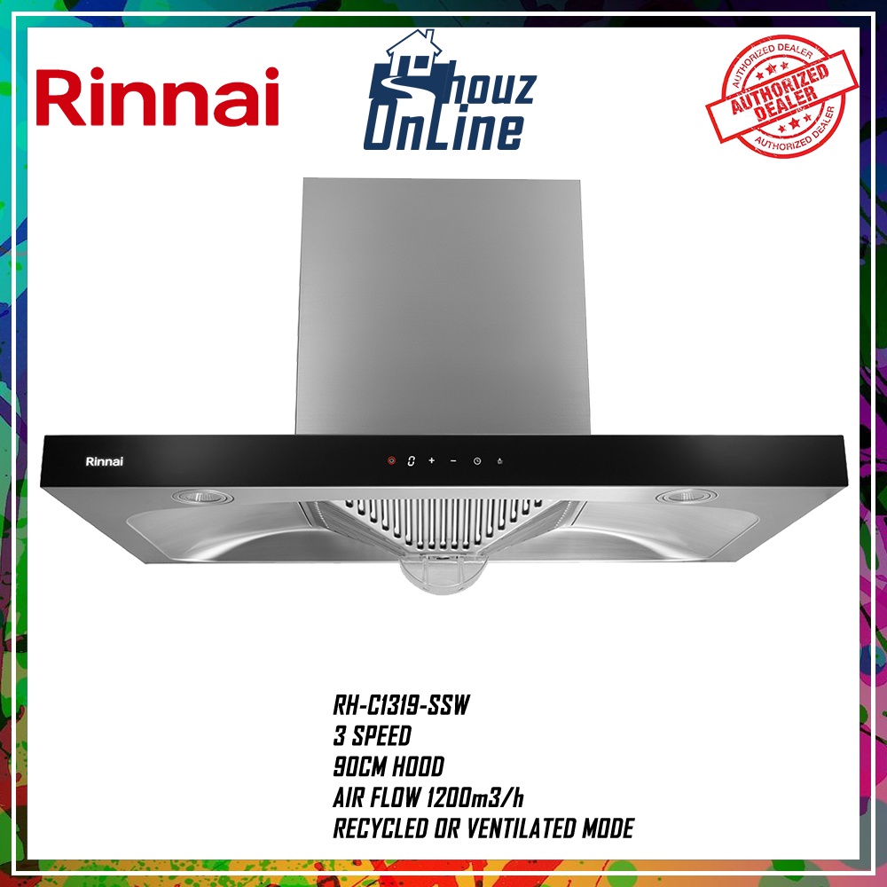 [FREE DELIVERY WITHIN KLANG VALLEY ONLY] RINNAI HOOD RH-C1319-SSW | Shopee Malaysia
