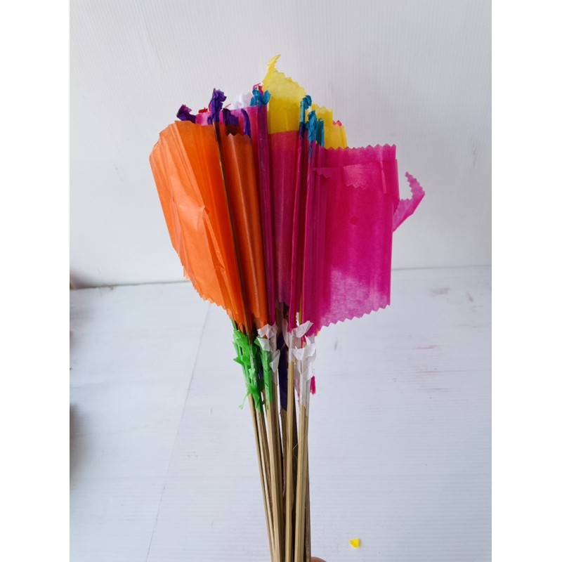 Paper Flags Of Chen Meng 1 Bundle 25 Sticks 24x43 Cm es | Shopee Malaysia