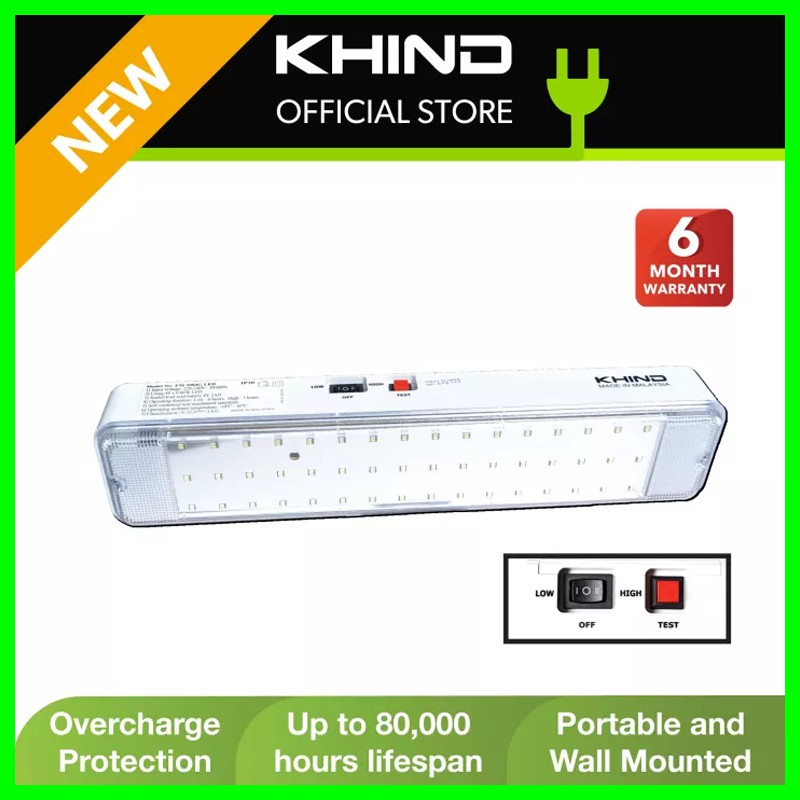 [BORONG] LED emergency light murah rechargeable khind | Shopee Malaysia