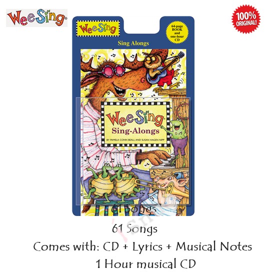 Wee Sing Sing-Along Children CD Songs And Lyrics Books | Shopee Malaysia