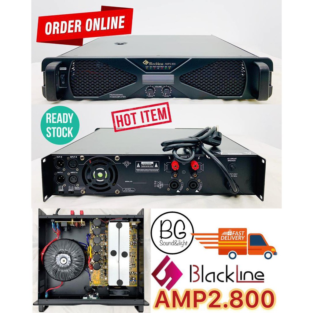 blackline amp2.800 power amp 800w x2 | Shopee Malaysia