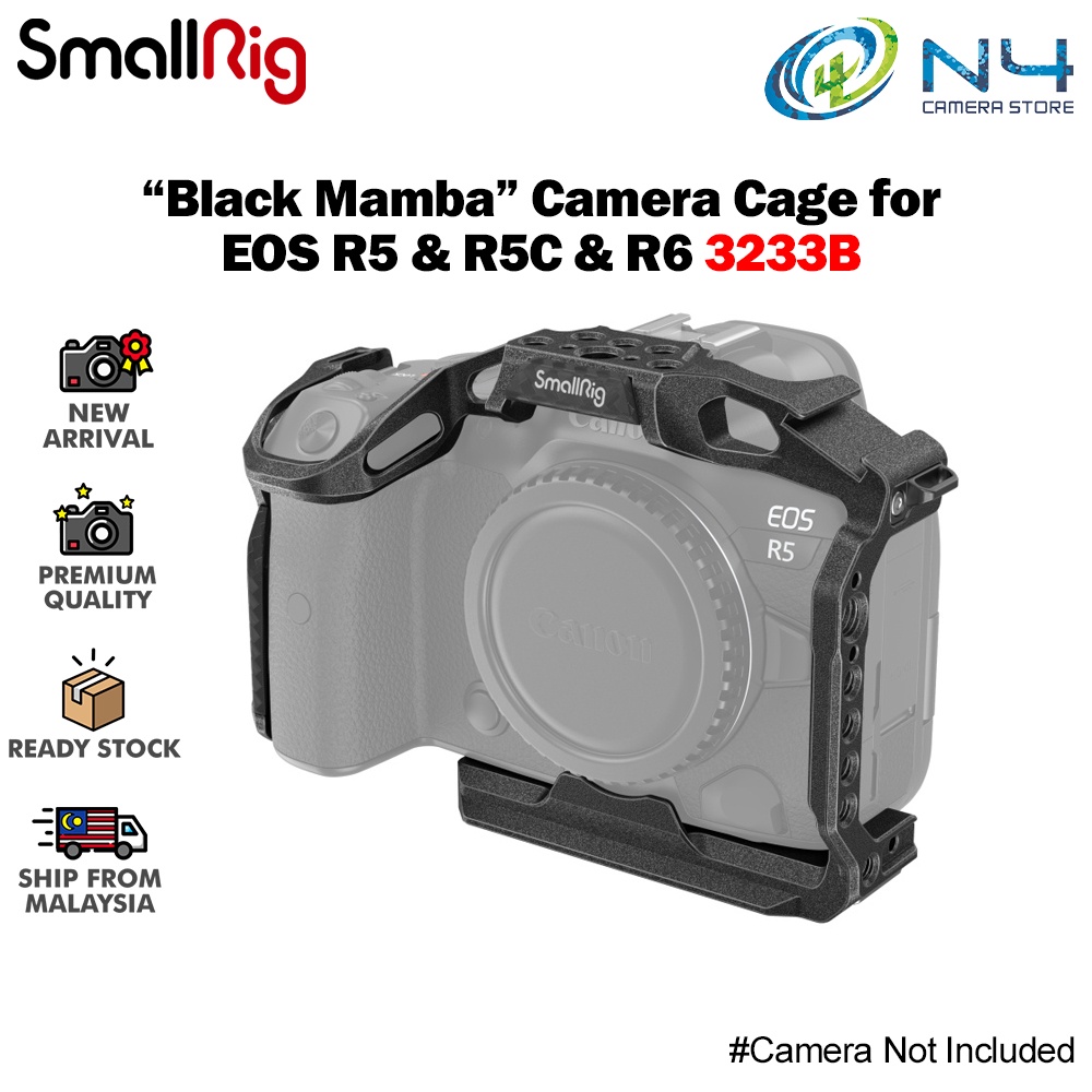 SmallRig "Black Mamba" Camera Cage for Canon EOS R5 / EOS R5C / CANON ...