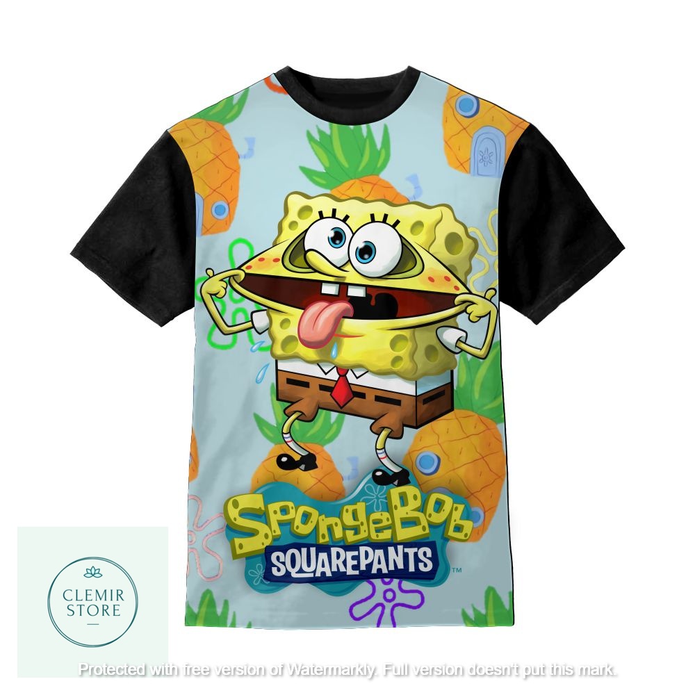Spongebob Squarepants Pattern 3D printing Anime Clothes 2025 New ...