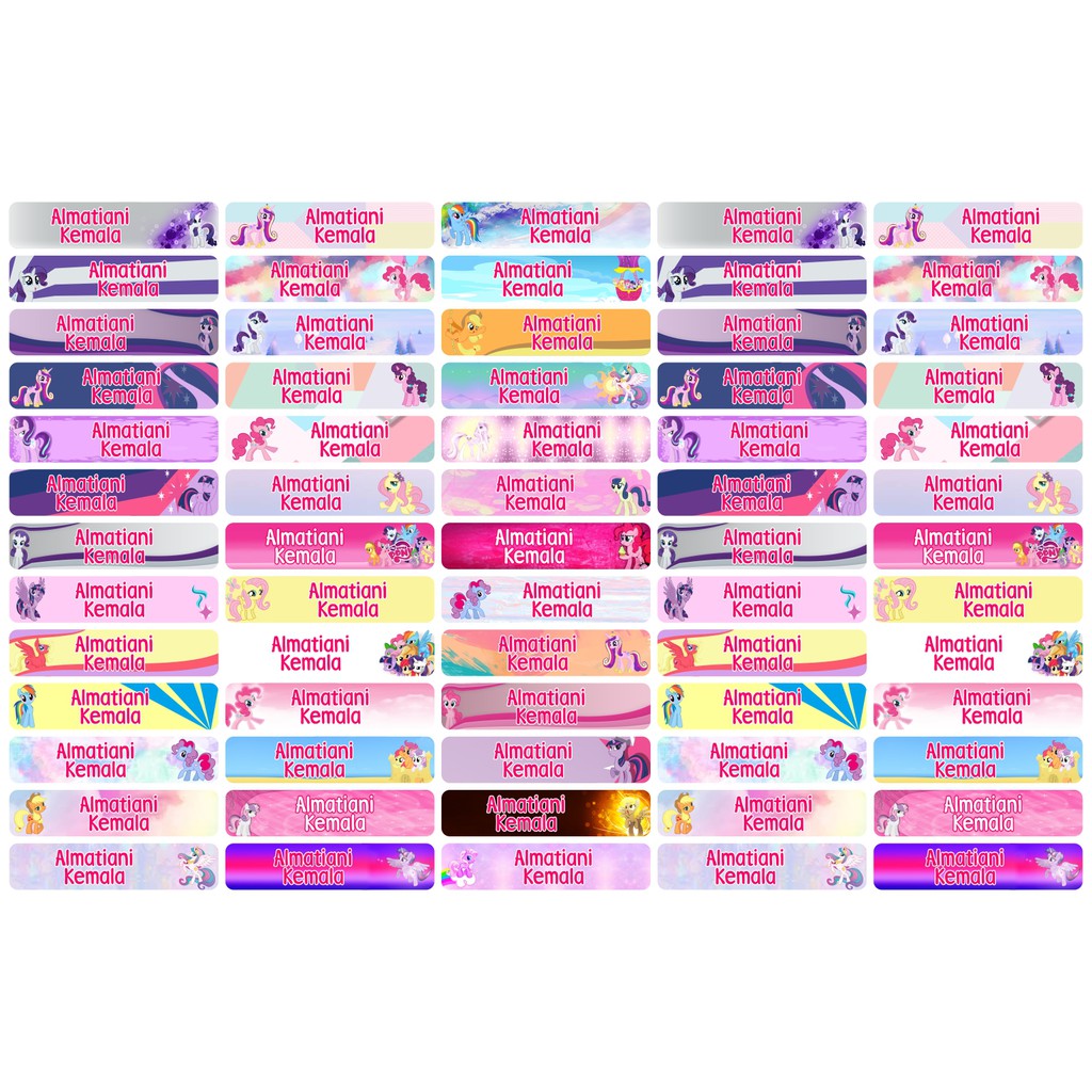 Waterproof HORSE PONY NAME STICKER LABEL (60 PCS) | Shopee Malaysia