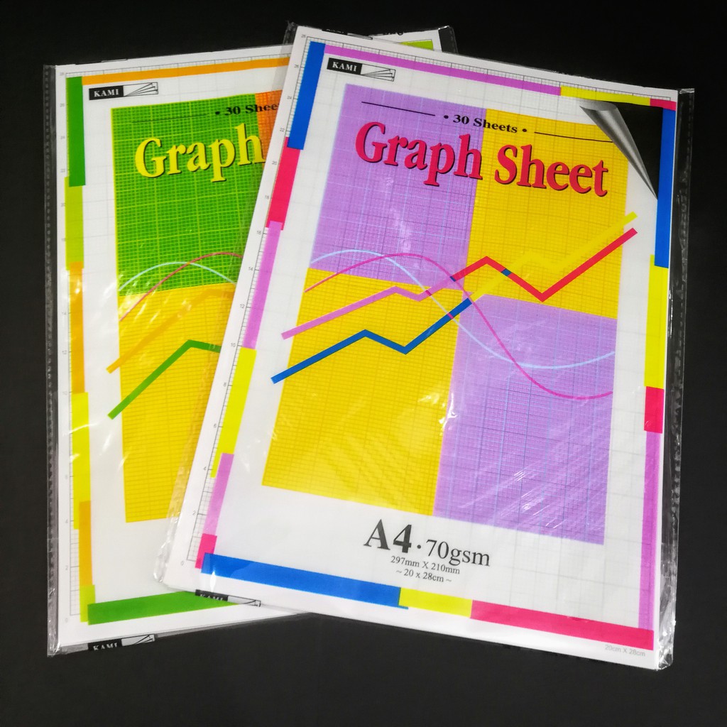 A4 size Graph Sheet Paper/ Kertas Graf 60gsm/70gsm 30 sheets [Ready ...