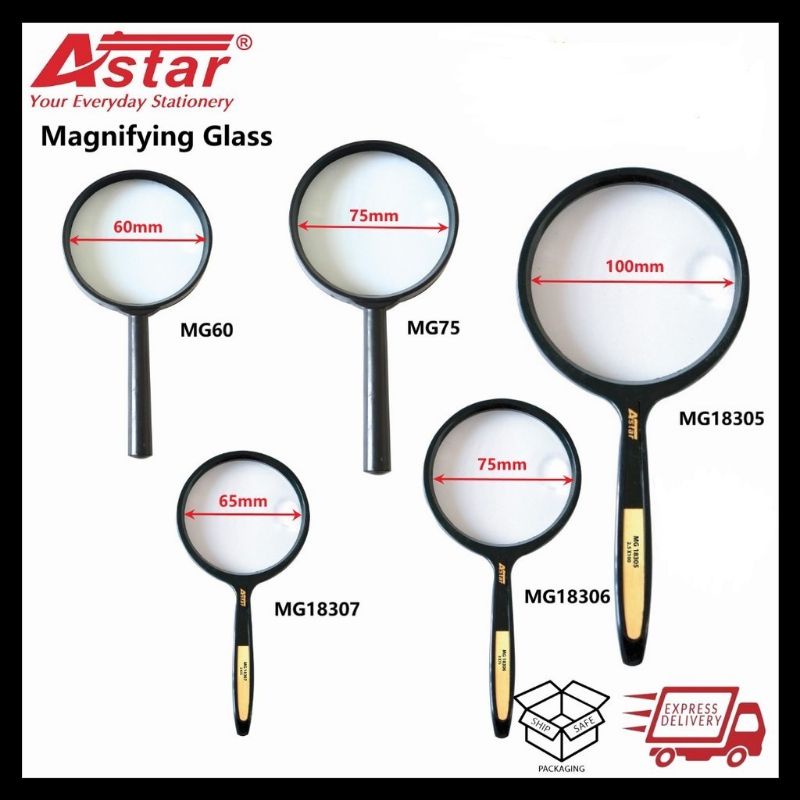 Astar Magnifying Glass / Kanta Pembesar 65mm / 75mm/ 100mm | Shopee ...