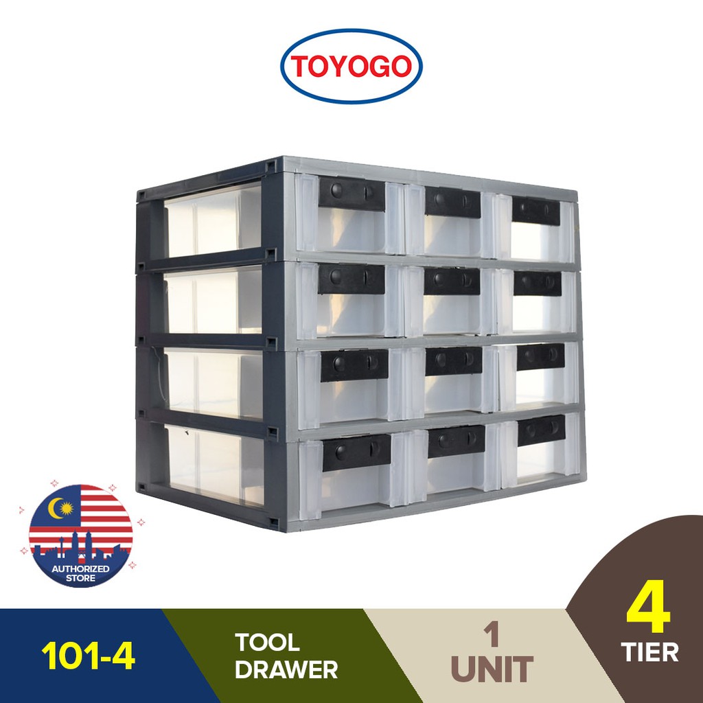 Toyogo Tools Drawer Stationery Cosmetic Toys Storage Organizer 101-4 ...
