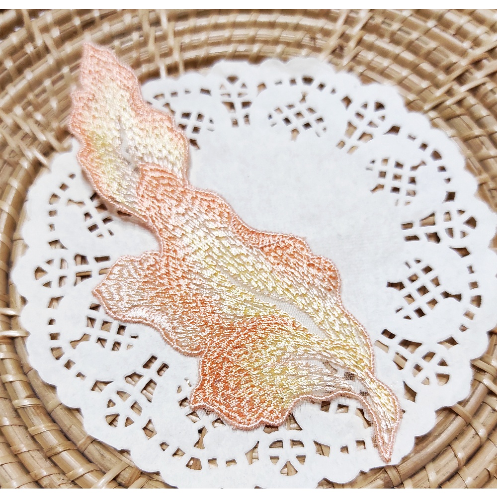 Floral Design Embroidery Lace Border Lace Flower Patches Sewing Fabric ...