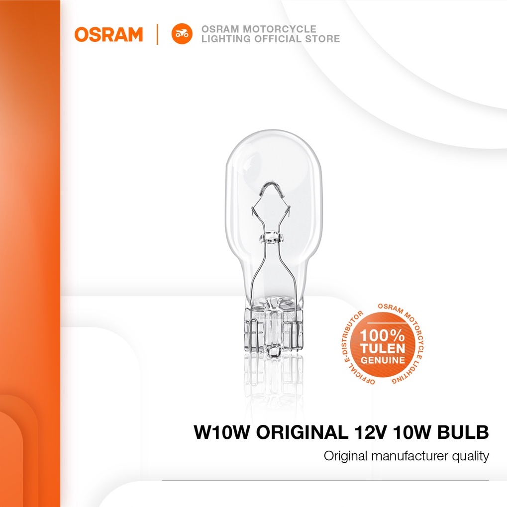 OSRAM Original WY10W W10W T10 Bulb Clear Signal Lamp (12V/10W) | Shopee ...