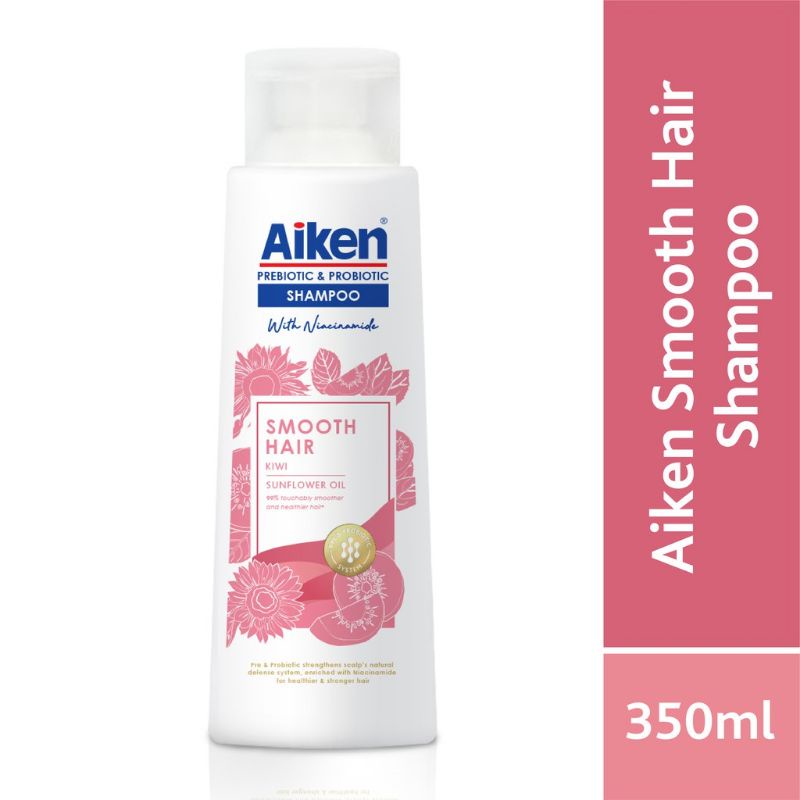 AIKEN Shampoo-Smooth Hair 350g | Prebiotic | Probiotic | Niacinamide | Superfood | Shopee Malaysia