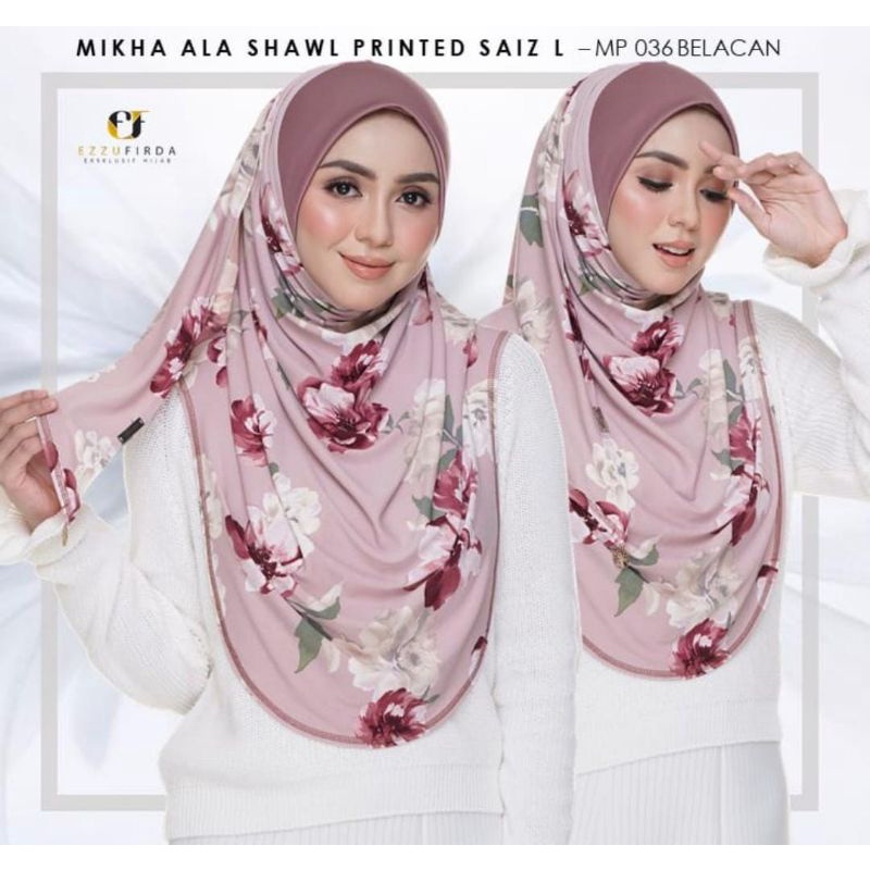 💥 PROMOSI CLEARANCE💥INSTANT SHAWL MIKHA SAIZ L | Shopee Malaysia