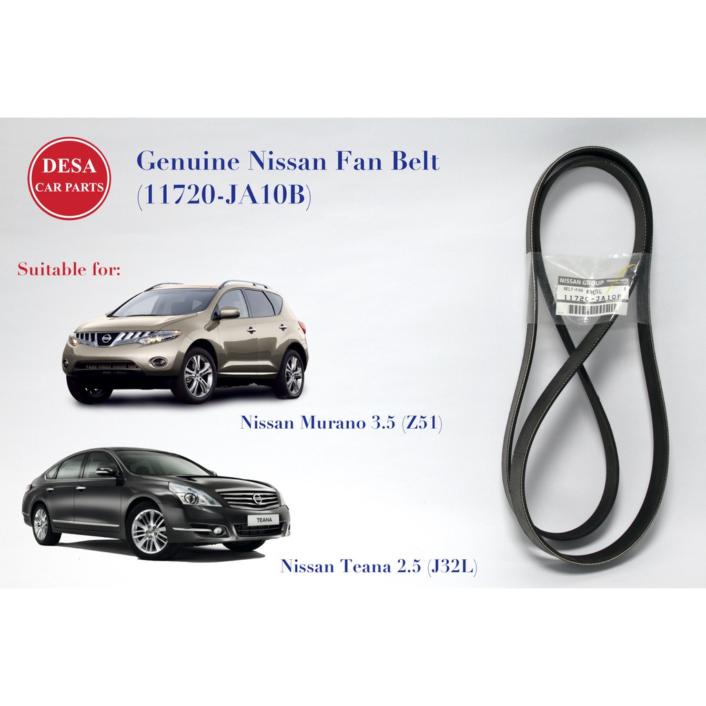 Genuine Nissan Fan Belt for Nissan Teana 2.5 (J32L) & Murano 3.5 (Z51 ...