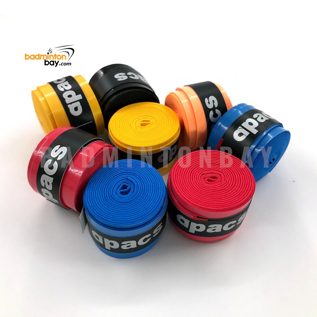 Apacs PU Overgrip ( Thin Grip ) AP-016 Assorted Color Badminton Squash ...